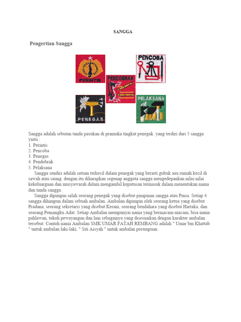 SANGGA | PDF