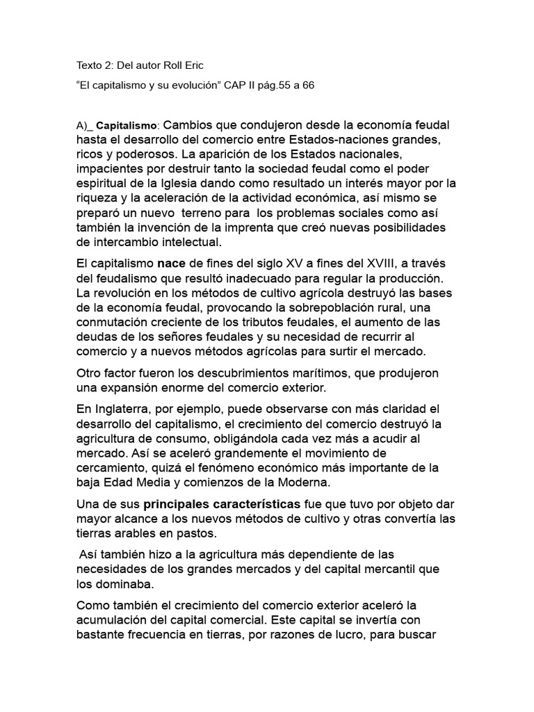 EDI TP 3 Texto N°3 | PDF | Mercantilismo | Capitalismo