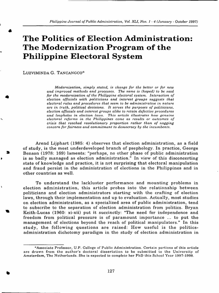 12 - The Politics of Election Administration | PDF