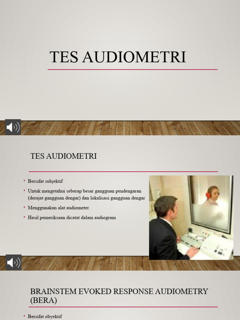 Tes Audiometri | PDF