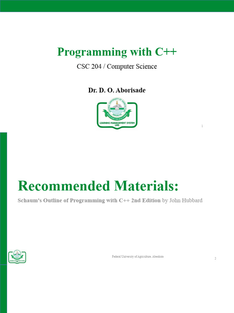 CSC 204 Compound Data Types2 | PDF | Computers