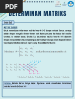 Determinan dan Transpose Matriks 3x3 | PDF
