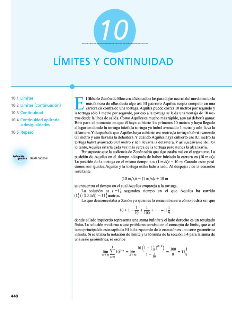 Cap 10 - Limite y Continuidad - Matematicas para Administracion y Economia - Haeussler | PDF