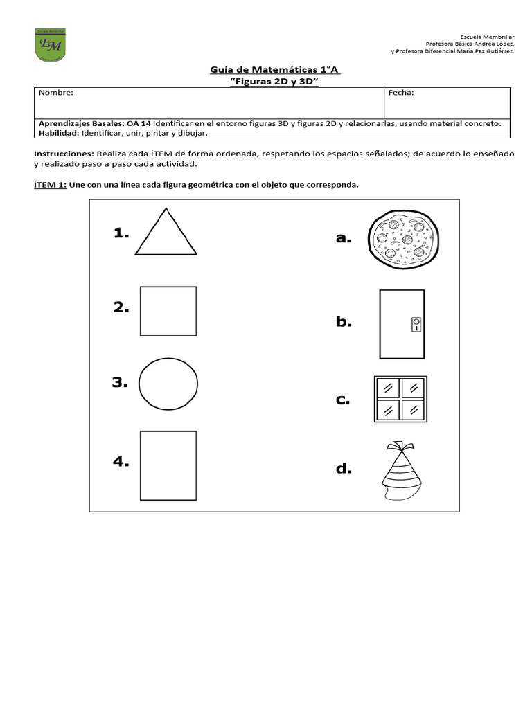 Actividades de Figuras 2D y 3D | PDF