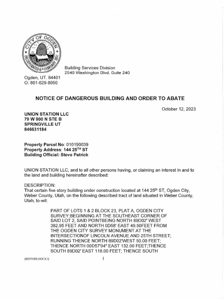 Notice Order 10-12-2023 | PDF