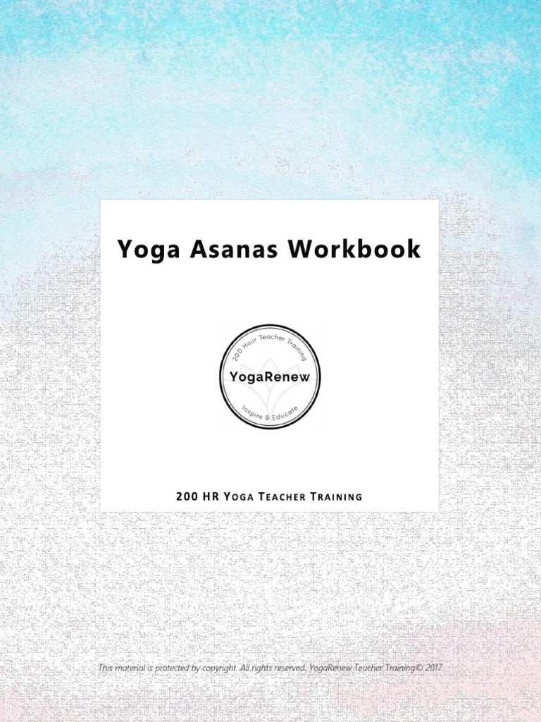 Yoga Asanas Workbook | PDF | Meditation | Indian Philosophy