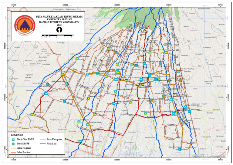 Peta Jalur Evakuasi Merapi | PDF
