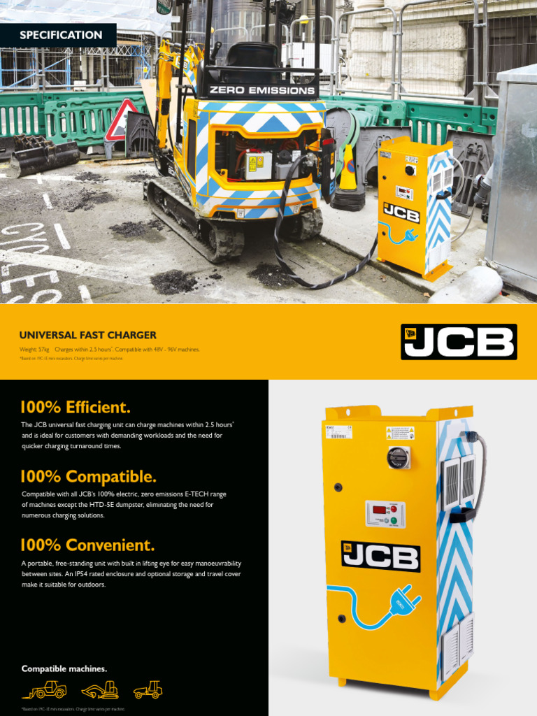 JCB Fast Charger | PDF | Battery Charger | Electric Power