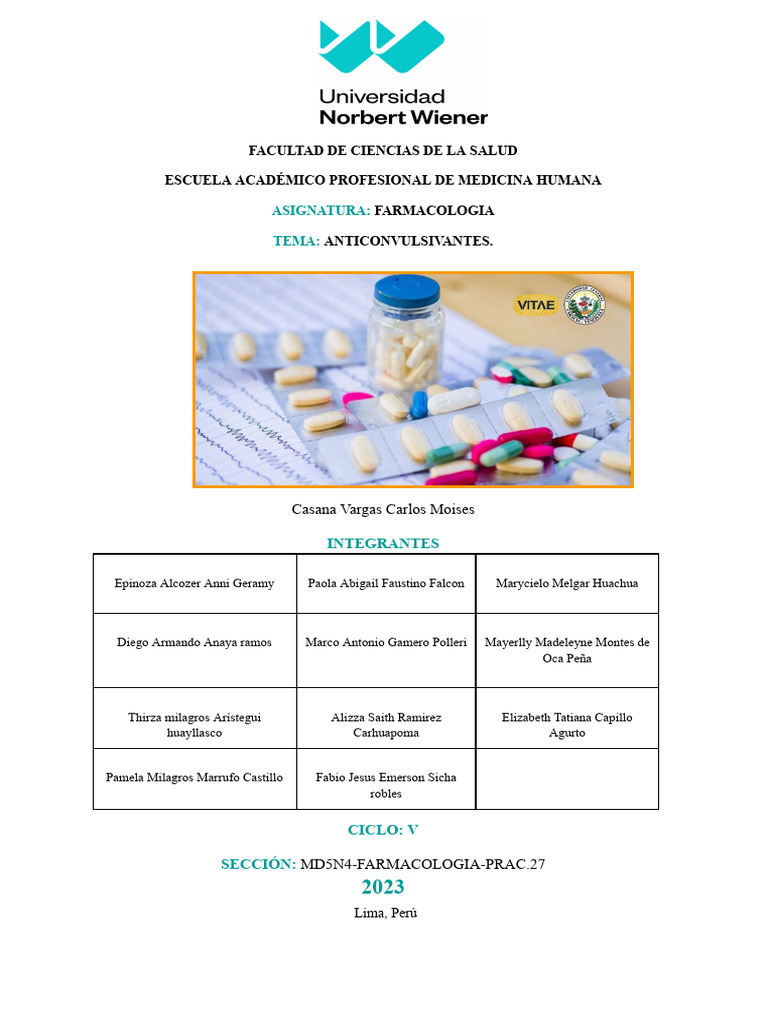 Informe 5 Farmaco | PDF