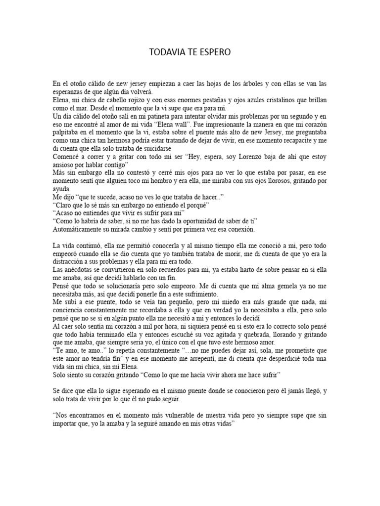 Todavía Te Espero | PDF