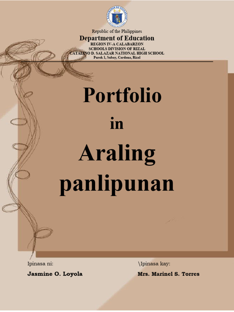 portfolio template | PDF