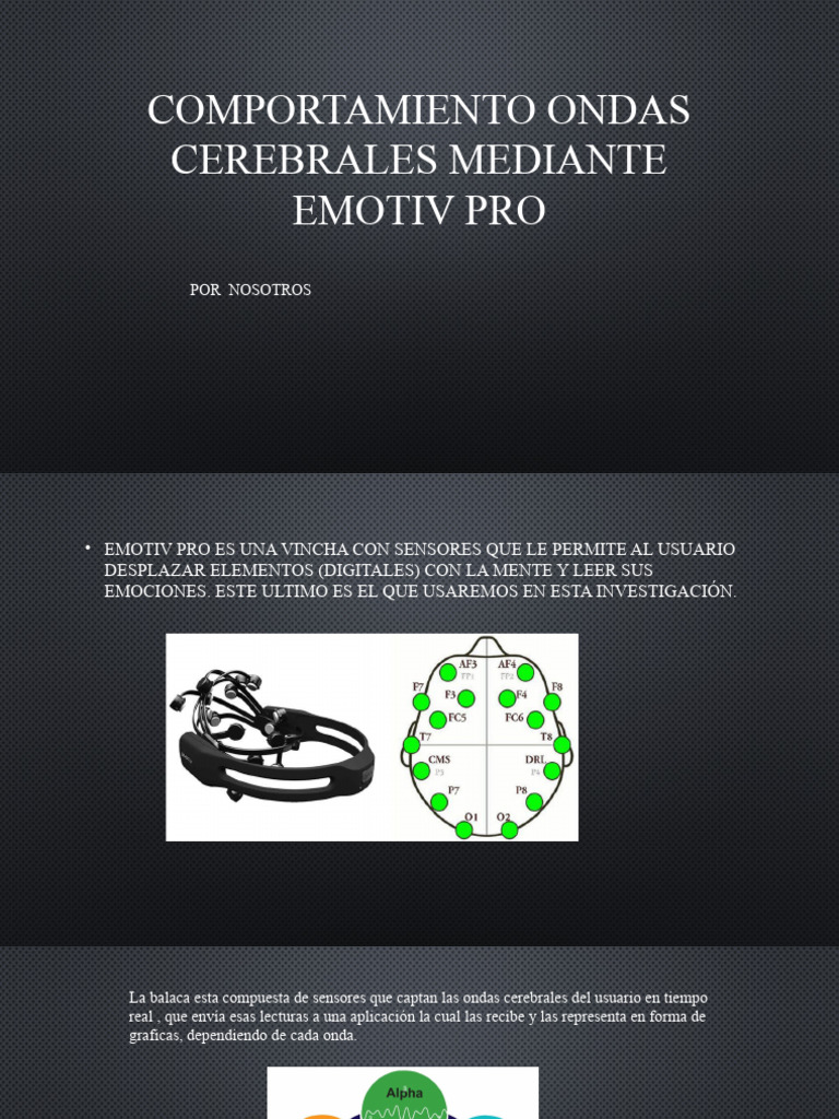 Comportamiento Ondas Cerebrales Mediante EMOTIV PRO | PDF