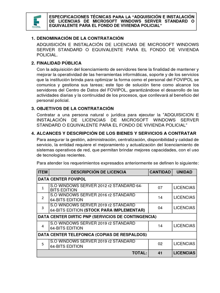 Licencia de Microsoft Windows Server | PDF | Informática