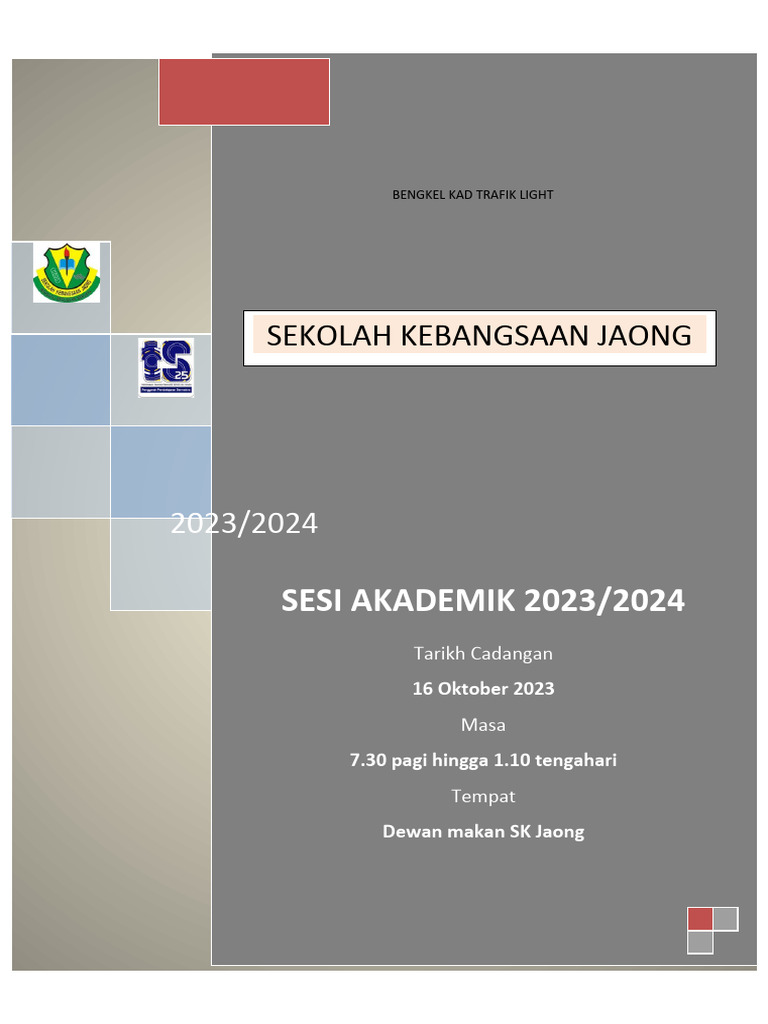 Bengkel Kad Traffic Light SK Jaong | PDF | Seni | Sains & Matematika