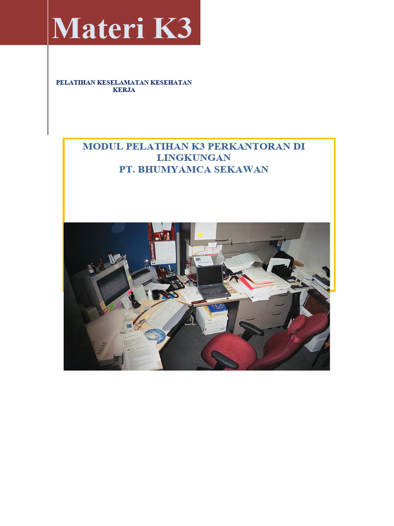 Modul K3 Perkantoran Pt. Bhumyamca Sekawan | PDF