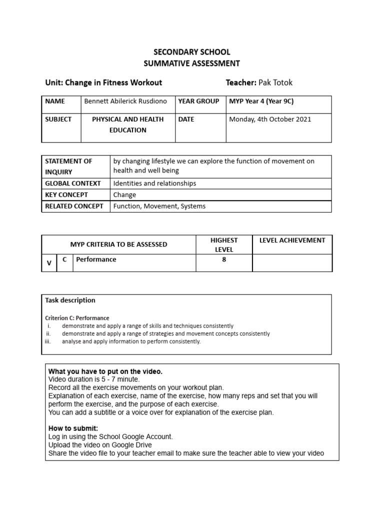 Abi's SA - PHE Criteria C | PDF