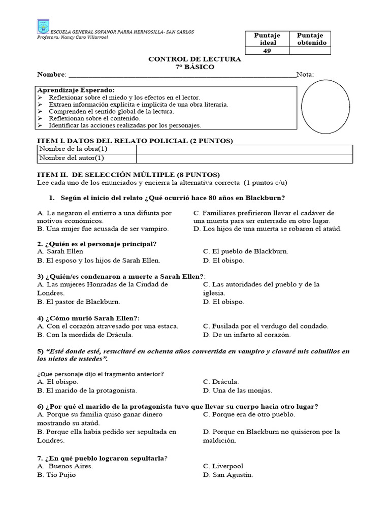 Guías de Aprendizaje | PDF | Vampiros Guías de Aprendizaje | PDF | Vampiros