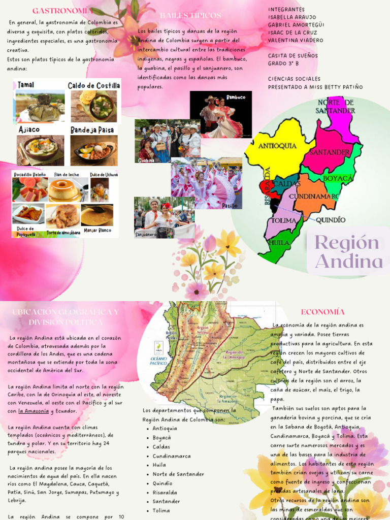 Folleto Región Andina | PDF | Andes | Colombia