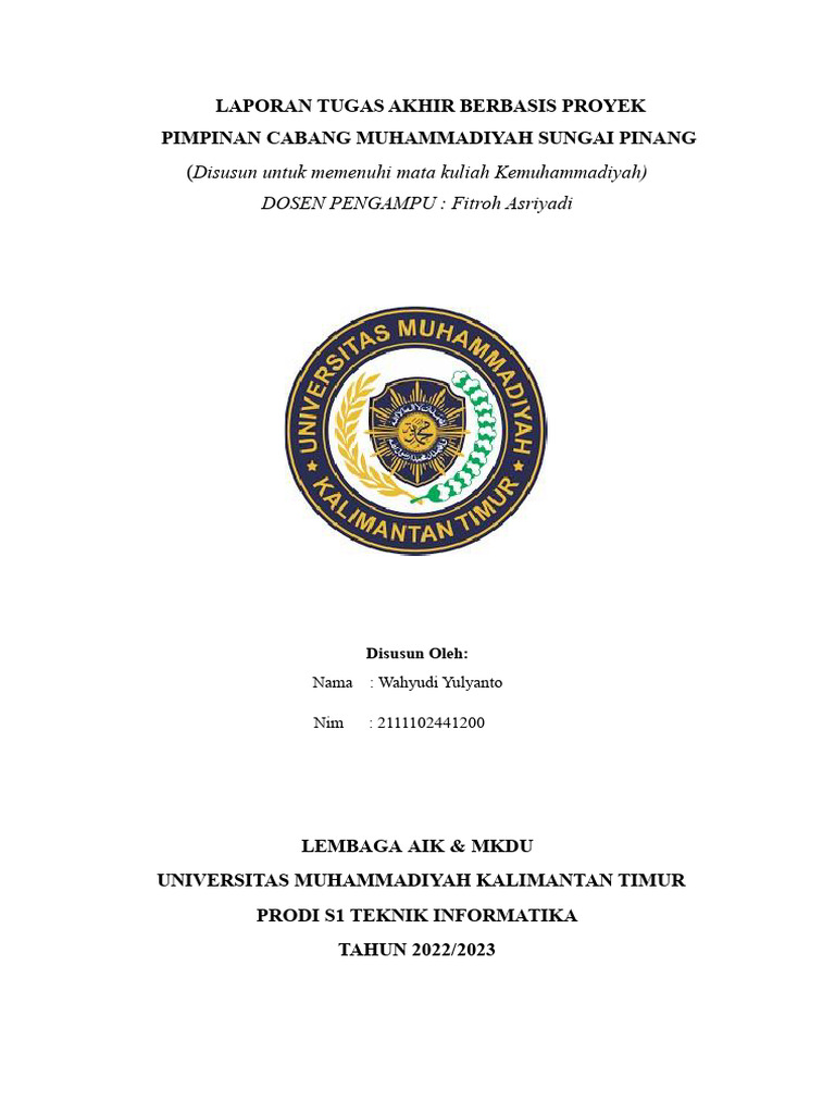 Laporan UAS Kemuhammadiyahan | PDF