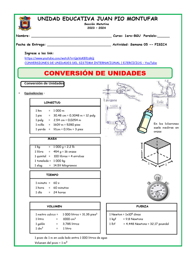 Taller-04-Conversion de Unidades | PDF | Pie (unidad) | Libra (masa)