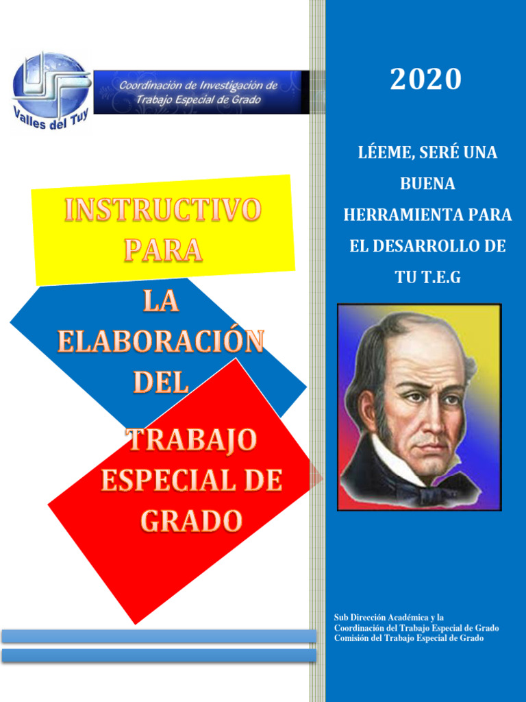 Instructivo Teg Completo 2020 | PDF | Evaluación | Validez (Estadísticas)