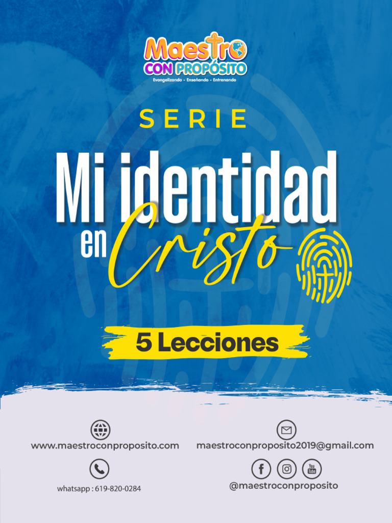 Serie Recurso Mi identidad en Cristo | PDF | Cristo (título) | Libro ...