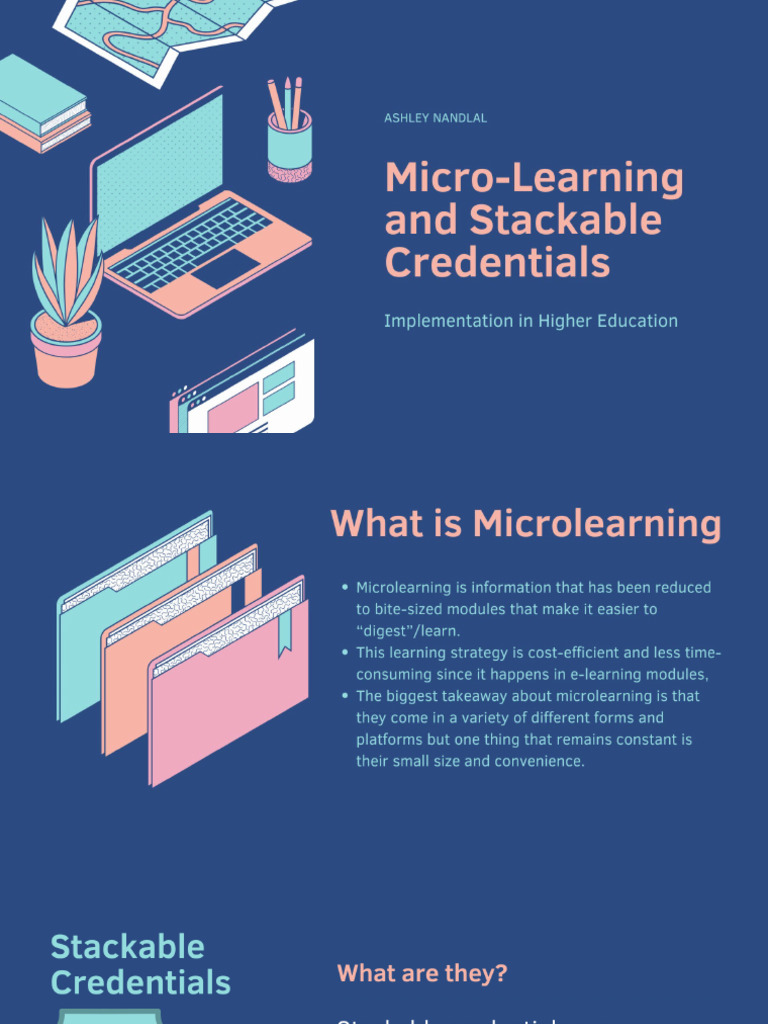 Micro-Learning and Stackable Credentials 1 | PDF