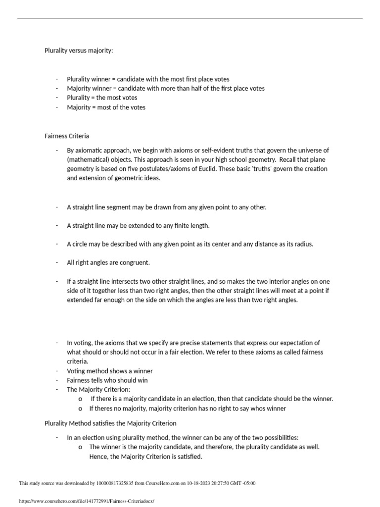 Fairness Criteria | PDF