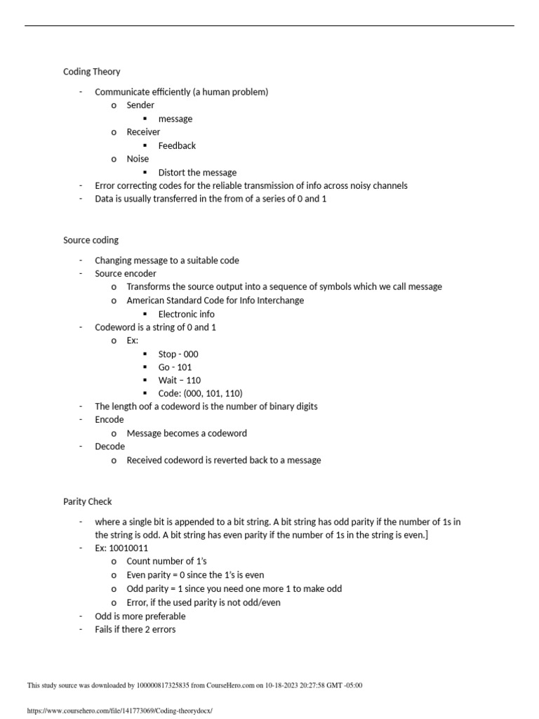 Coding Theory | PDF | Code | Fractal Coding Theory | PDF | Code | Fractal