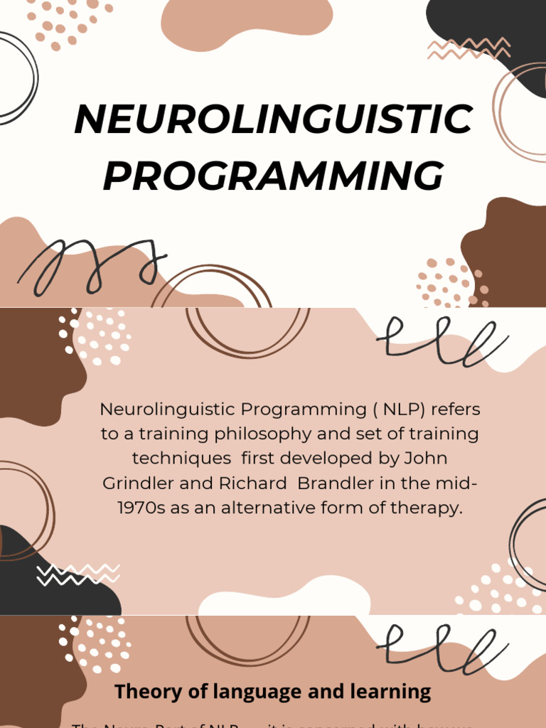 Neurolinguistic Programming | PDF | Neuro Linguistic Programming | Human Communication