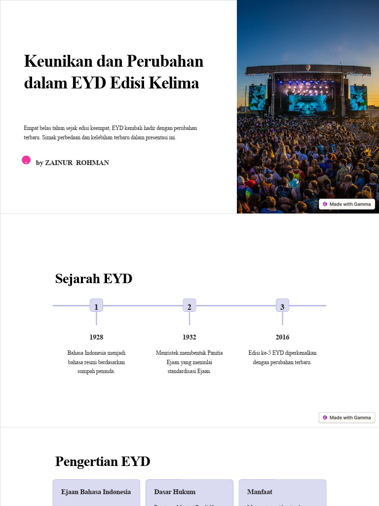 Keunikan Dan Perubahan Dalam EYD Edisi Kelima | PDF