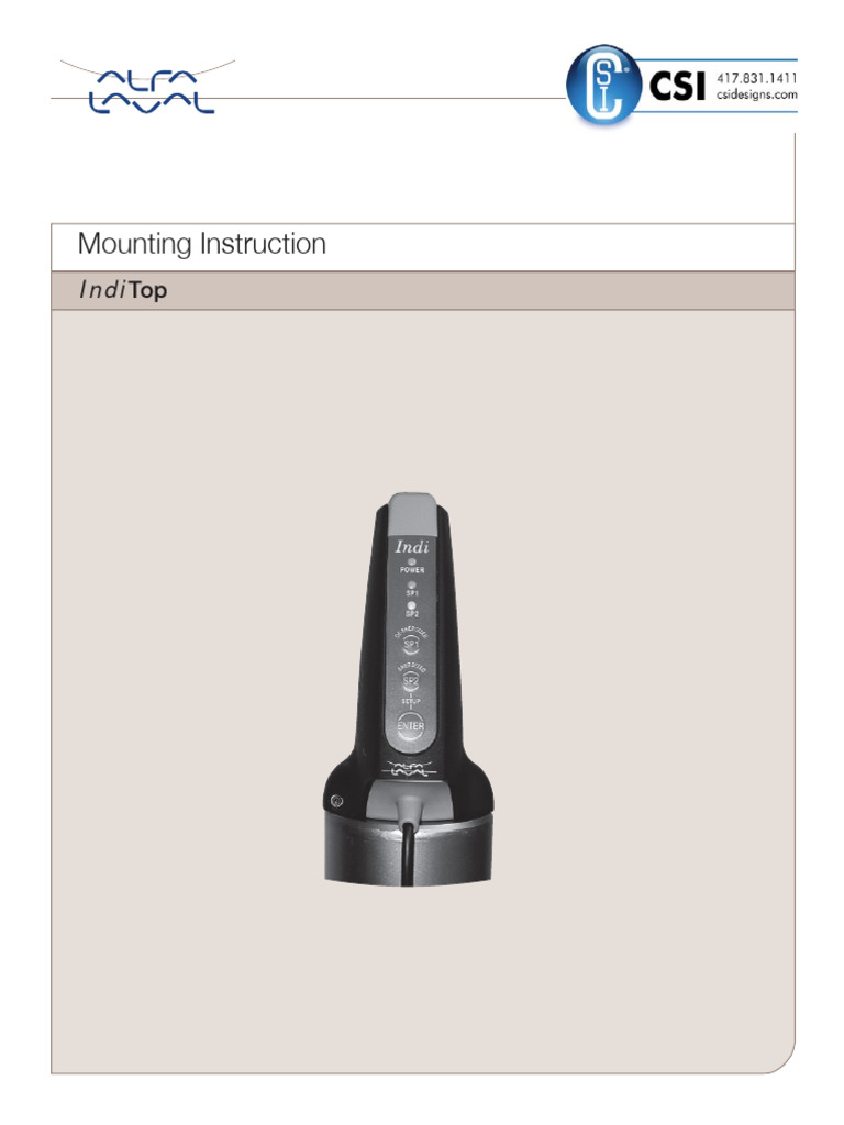 IndiTop Indication Unit Installation Manual | PDF | Power Supply ...