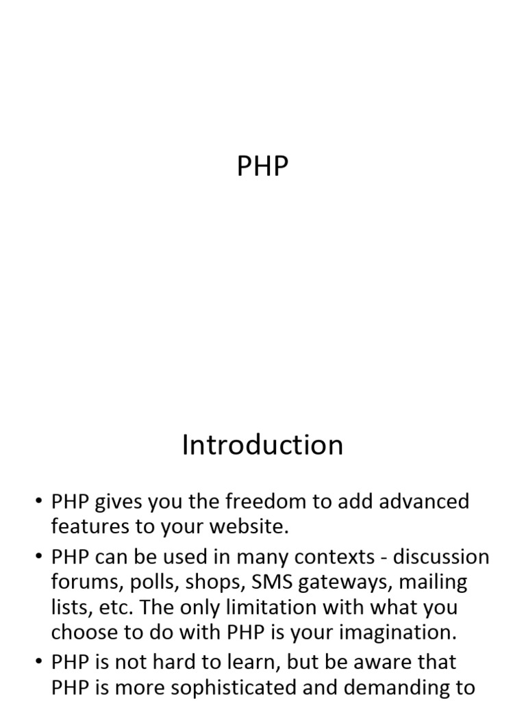 Lecture 10 Php Detailed Pdf Php Databases