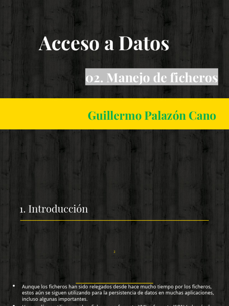 Manejo de Ficheros | PDF