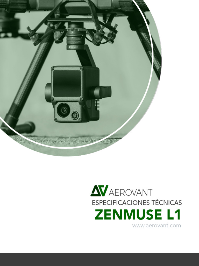 Especificaciones Zenmuse L1 de Aerovant | PDF | Imagen | Informática