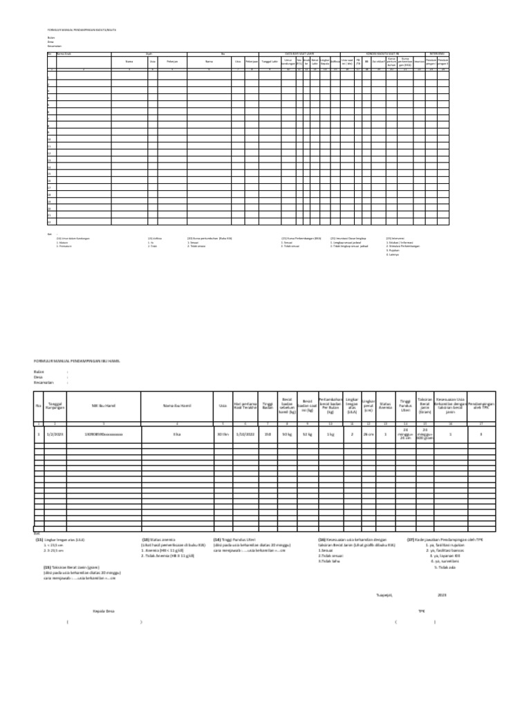 Form Baru Pendampingan KRS - TPK | PDF