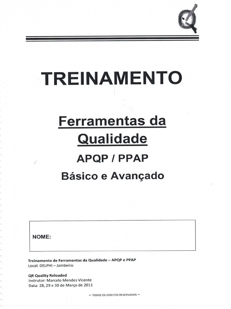 Apqp - Ppap - Basico Ao Avançado | PDF