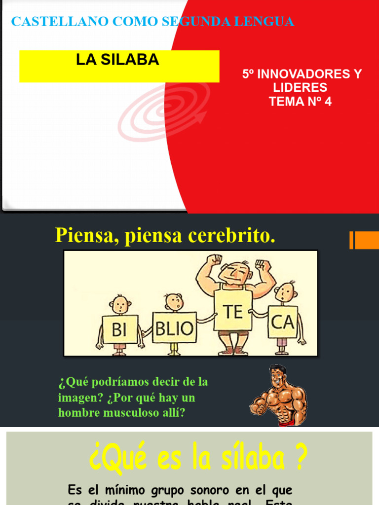 Tema 4 - La Silaba | PDF