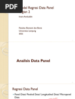Model Data Panel Dinamis - BJ | PDF | Metode & Bahan Ajar