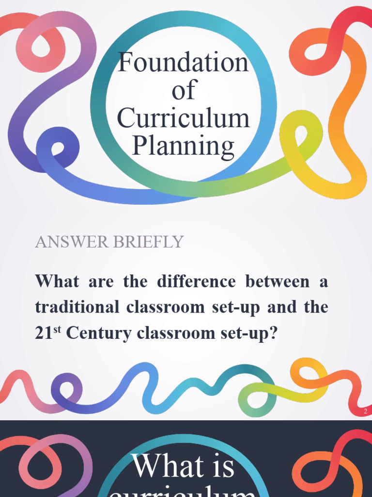 foundation of curriculum planning | PDF