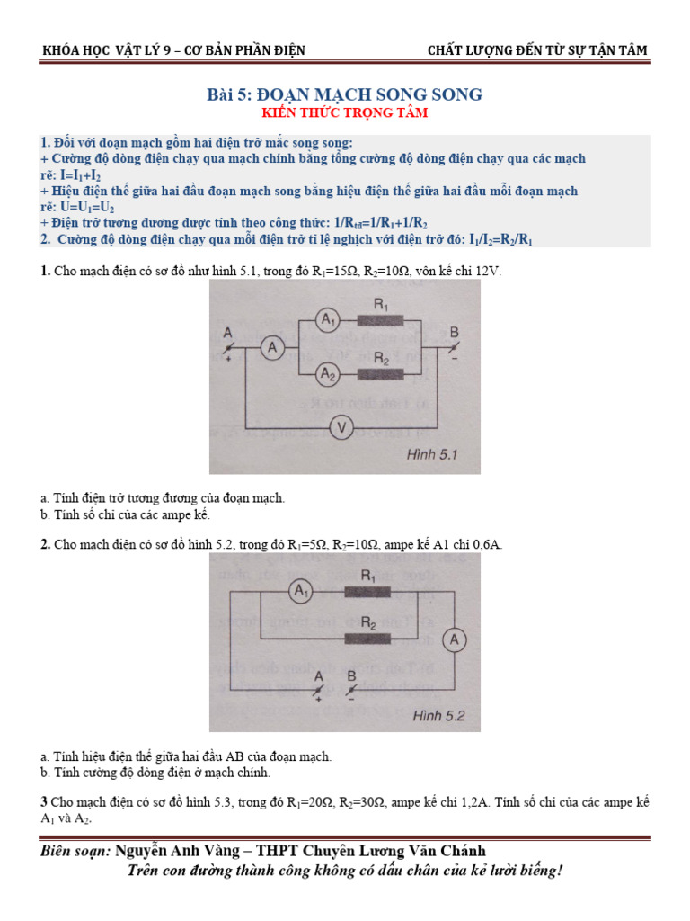 Bài 5. Đo N M CH Song Song | PDF