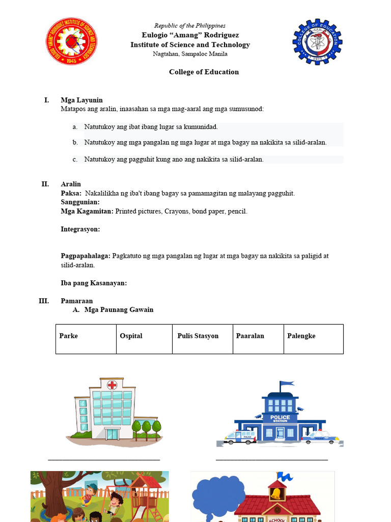 Fil Lesson Plan Kinder | PDF