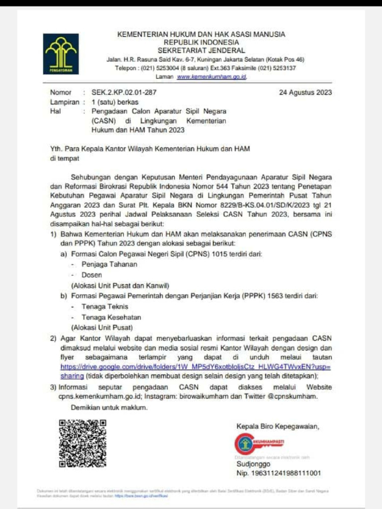 Pengadaan Calon Aparatus Sipil Negara | PDF