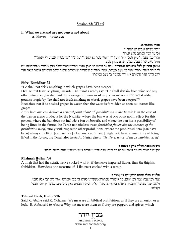 Keeping Kosher in A Non-Kosher World - The Series, Session 2 | PDF