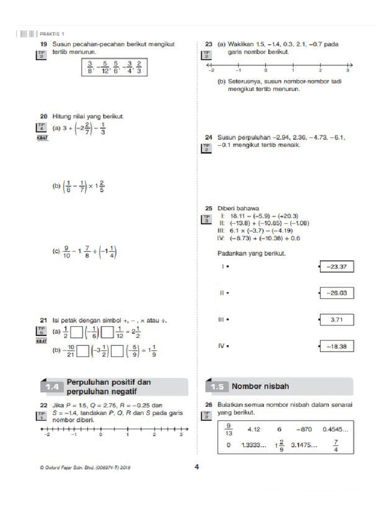Matematik Tingkatan 1 Nisbah | PDF