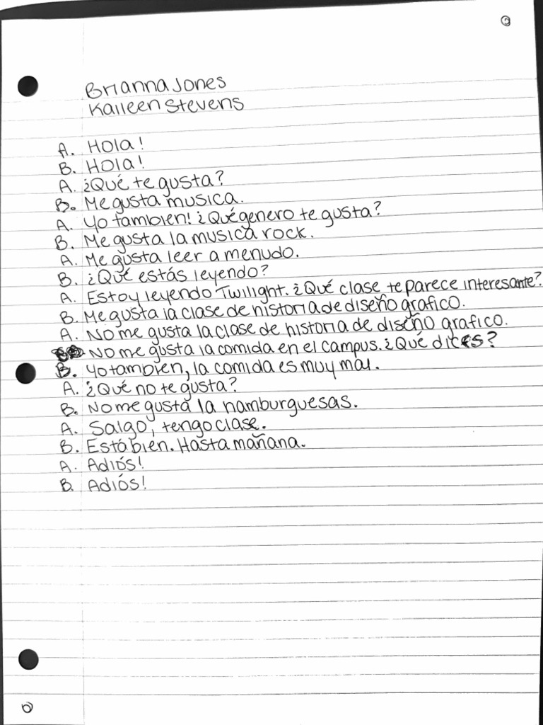 Spanish Journal 2 | PDF