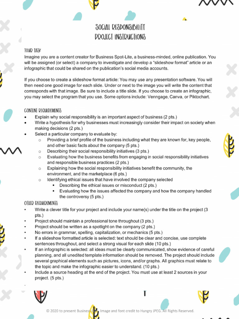 Student Copy - CSR Project | PDF