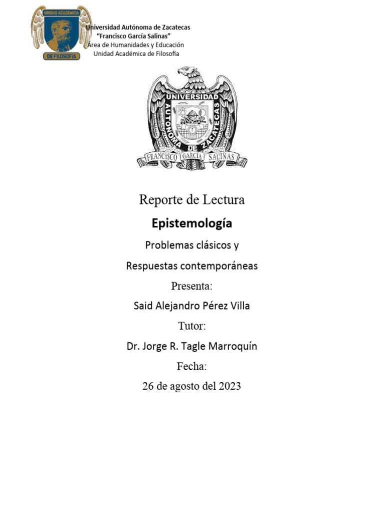 Reporte de Lectura Cap 1 | PDF