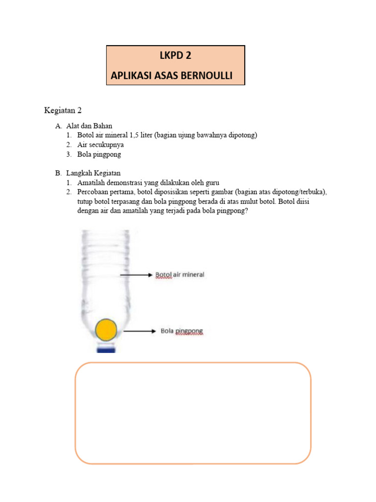 LKPD 2 HK Bernoulli | PDF | Sains & Matematika