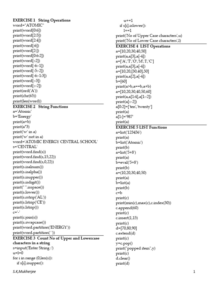 Python Practical-Draft-2023 081324 | PDF | Theoretical Computer Science | Computer Science